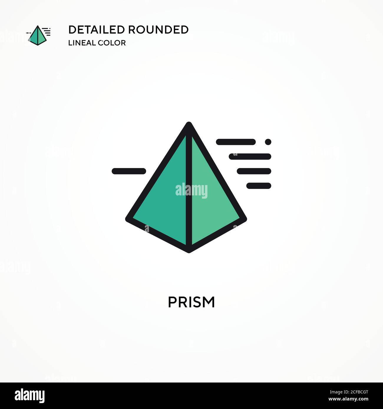 Prism vector icon. Modern vector illustration concepts. Easy to edit ...