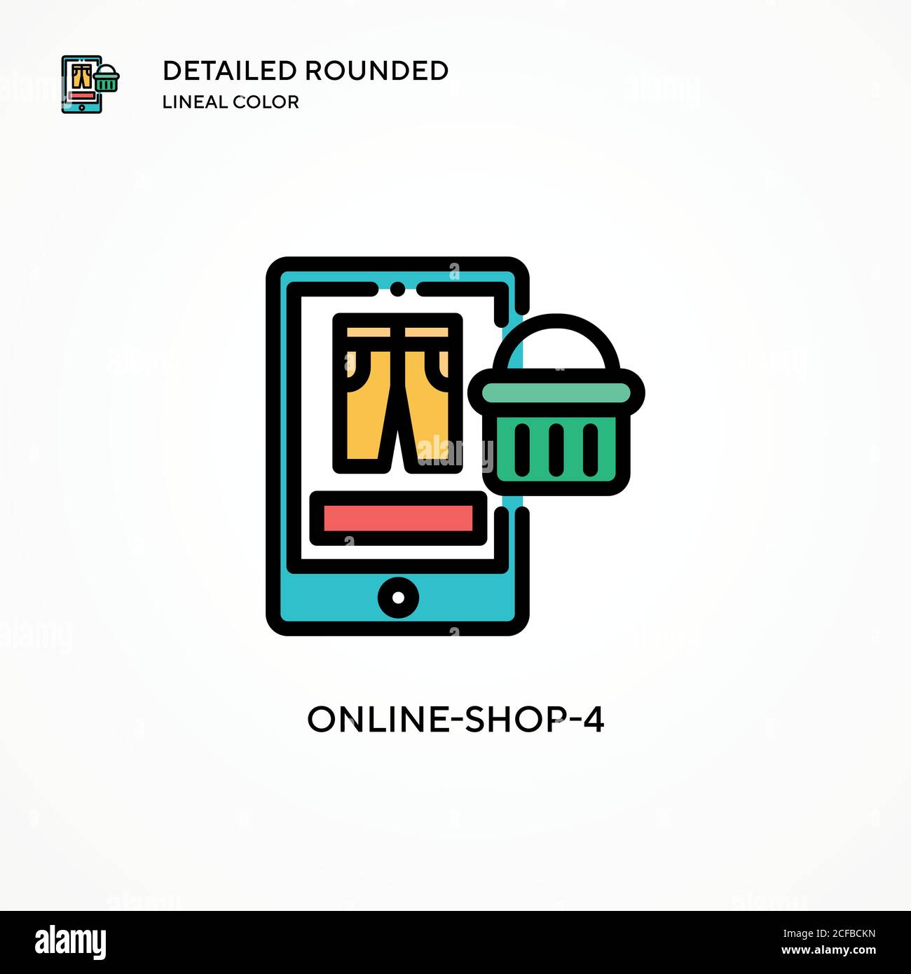 Online-shop-4 vector icon. Modern vector illustration concepts. Easy to ...