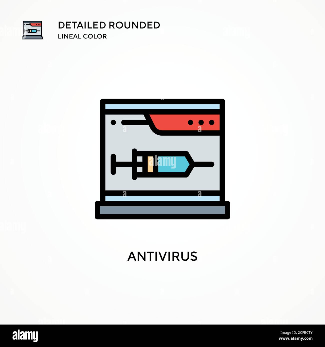 Antivirus vector icon. Modern vector illustration concepts. Easy to ...