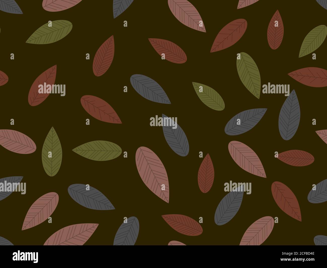 Autumn leaves seamless pattern. Falling leaves, leaf fall. Background ...