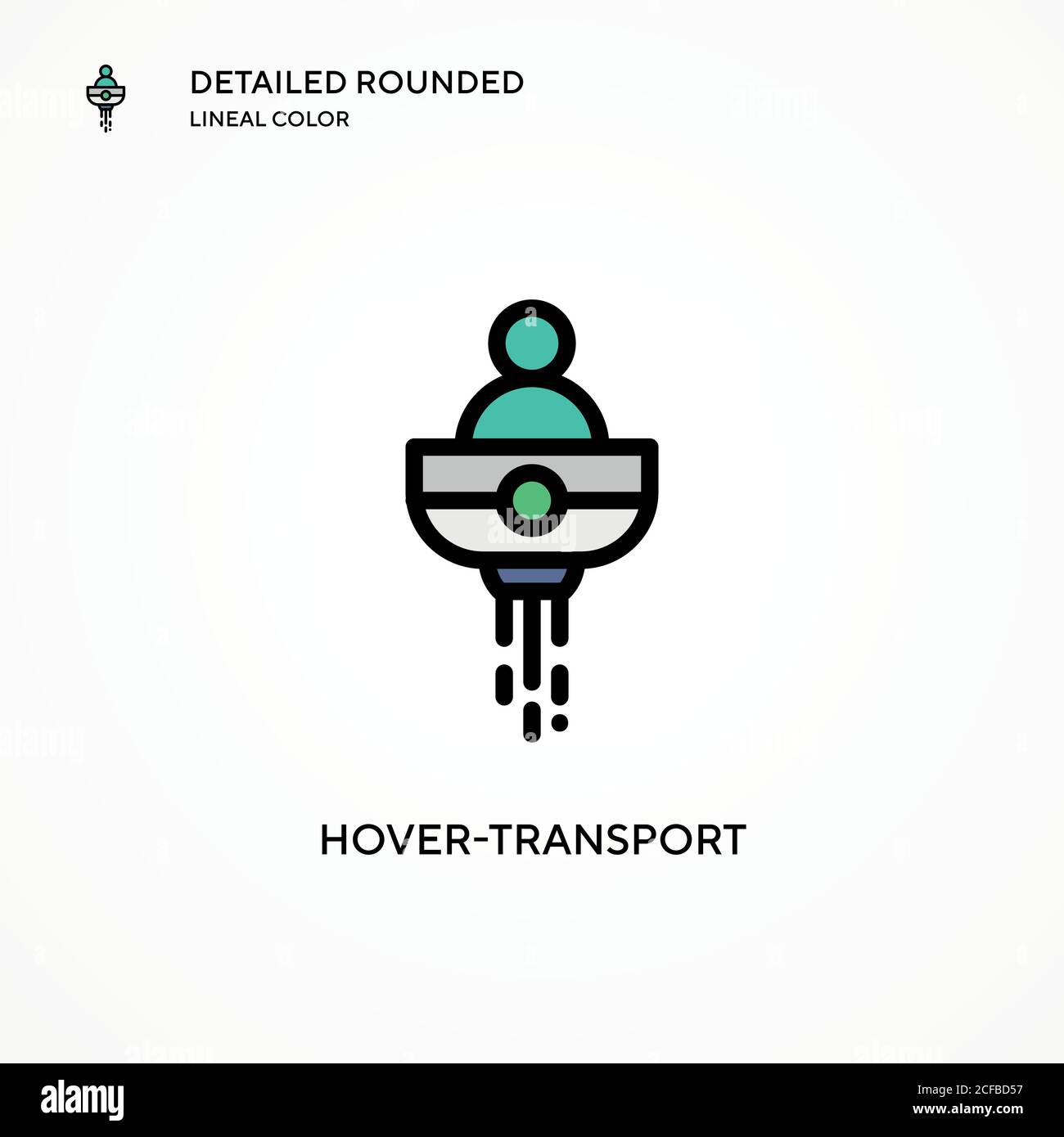 Hover-transport vector icon. Modern vector illustration concepts. Easy ...