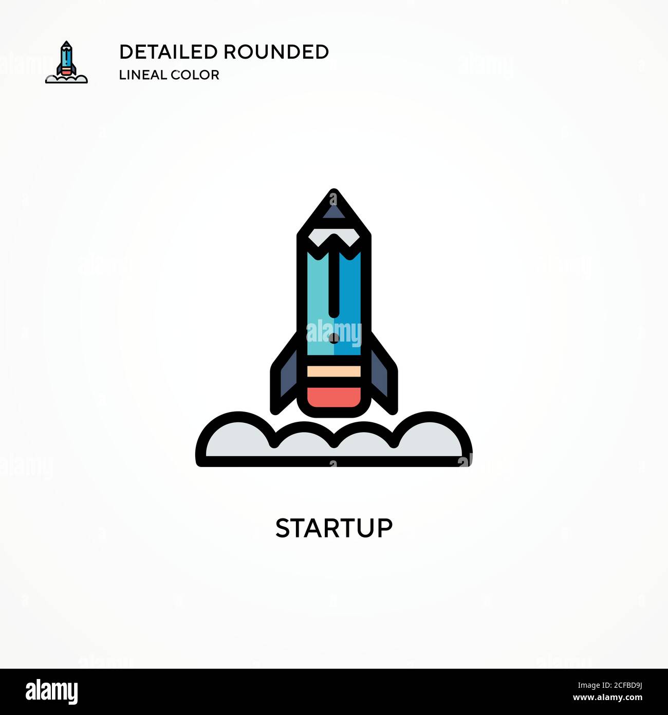 Startup vector icon. Modern vector illustration concepts. Easy to edit ...