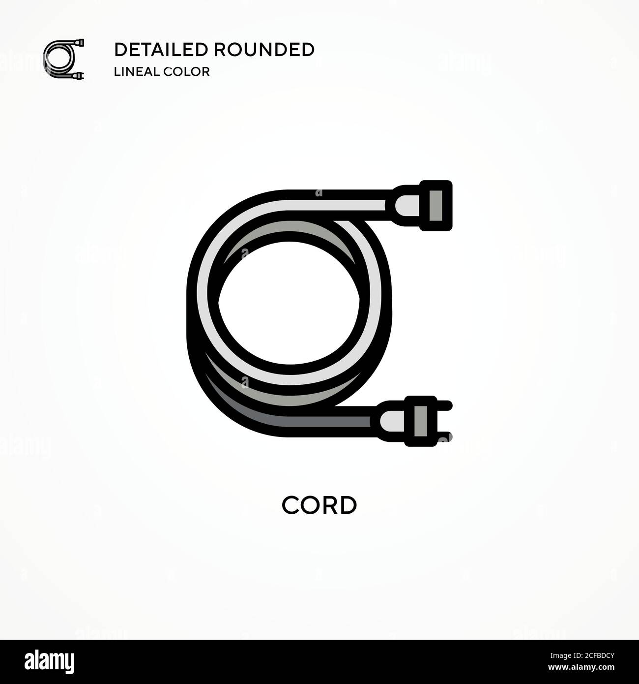 Cord vector icon. Modern vector illustration concepts. Easy to edit and ...