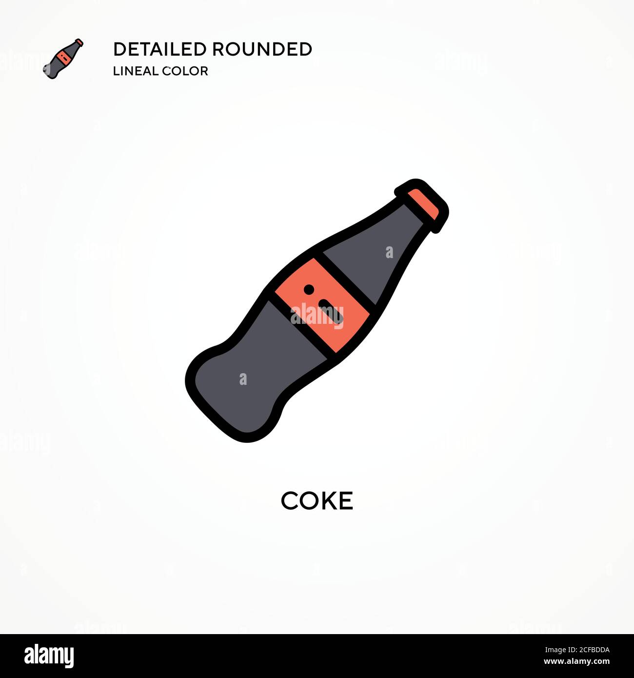Coke vector icon. Modern vector illustration concepts. Easy to edit and ...