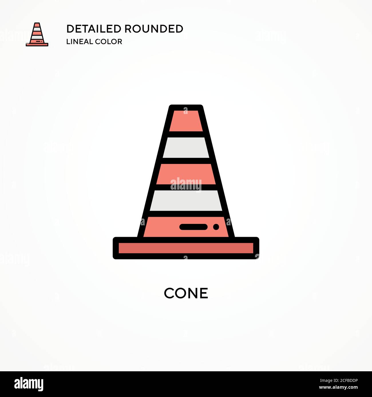 Cone vector icon. Modern vector illustration concepts. Easy to edit and ...