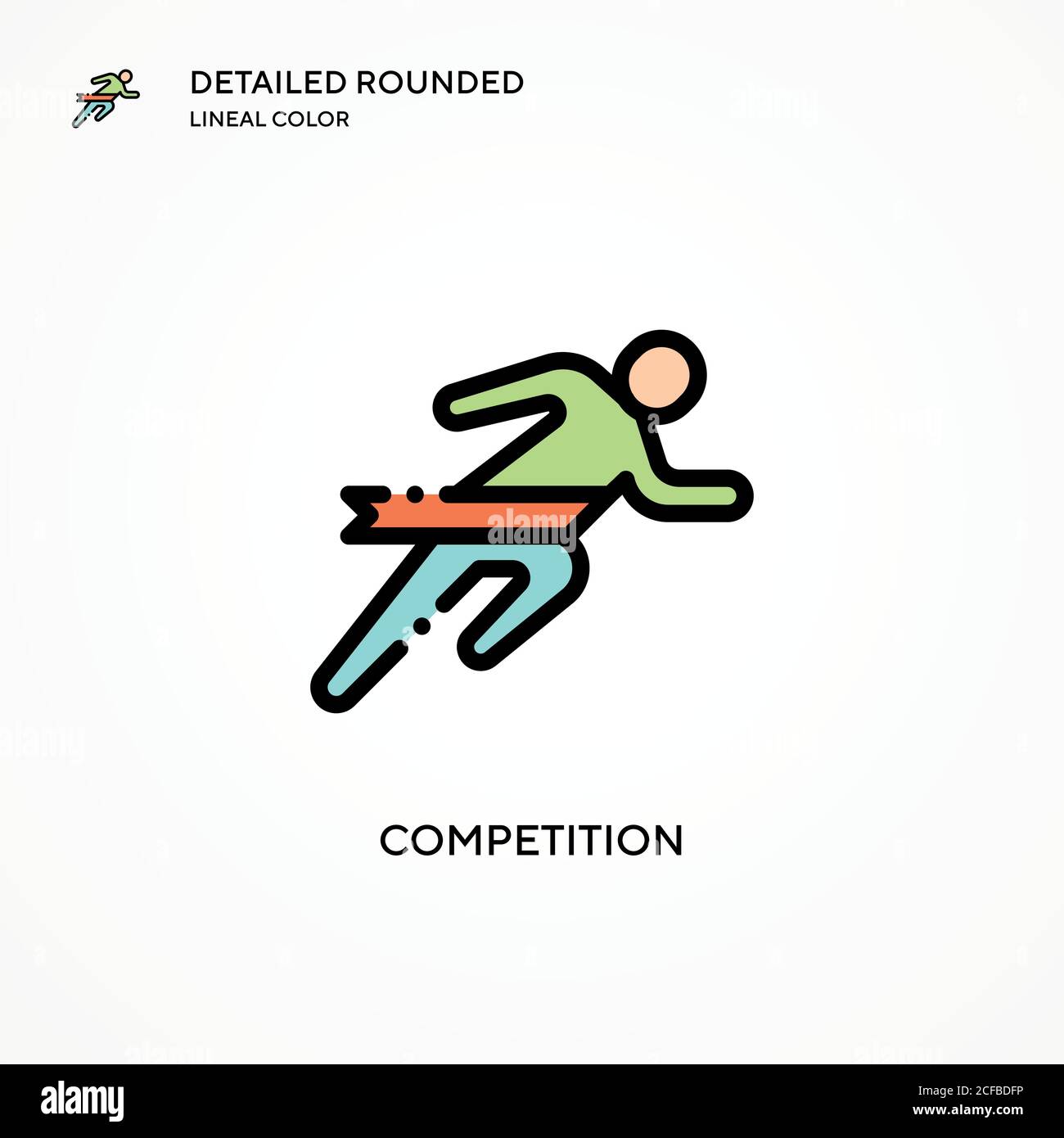 Competition vector icon. Modern vector illustration concepts. Easy to ...