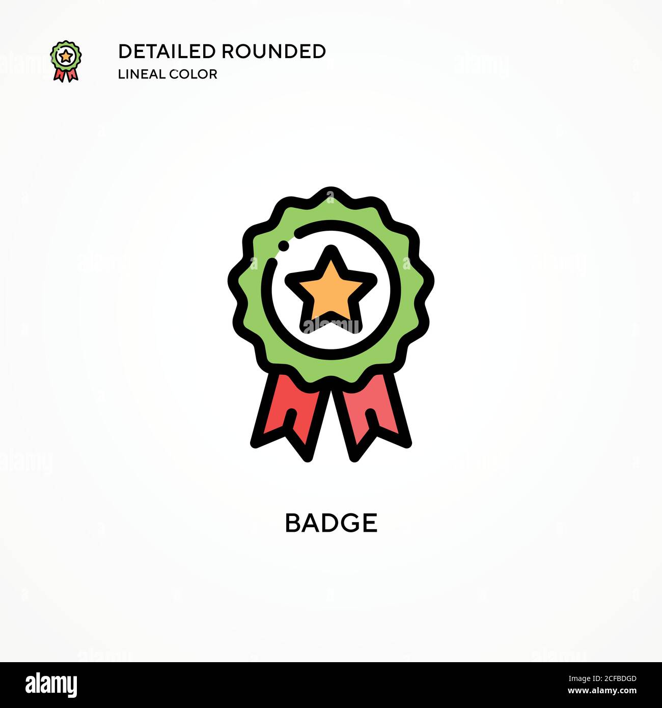 Badge vector icon. Modern vector illustration concepts. Easy to edit ...