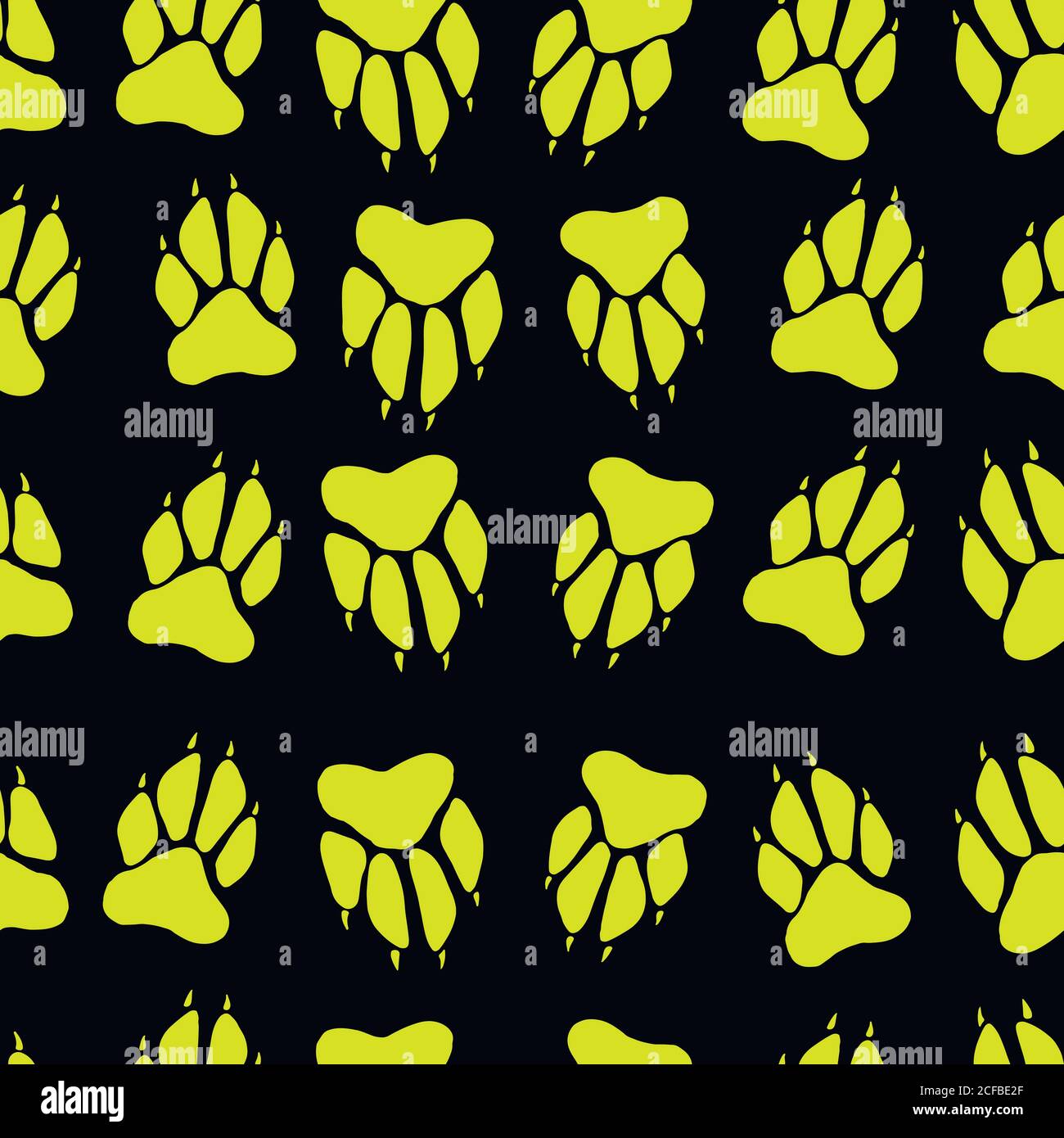 Endless paw pattern hi-res stock photography and images - Alamy