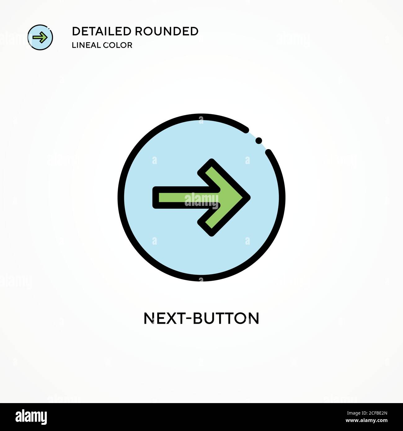Next-button vector icon. Modern vector illustration concepts. Easy to ...