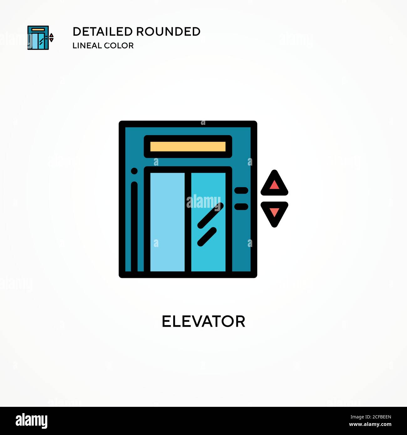 Elevator vector icon. Modern vector illustration concepts. Easy to edit ...