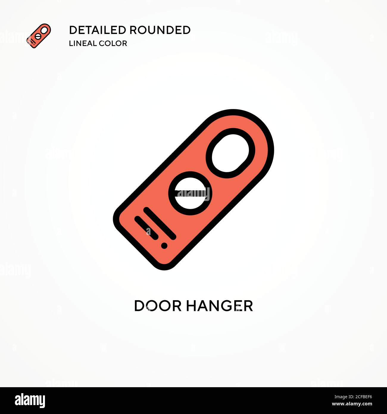 Door hanger vector icon. Modern vector illustration concepts. Easy to ...