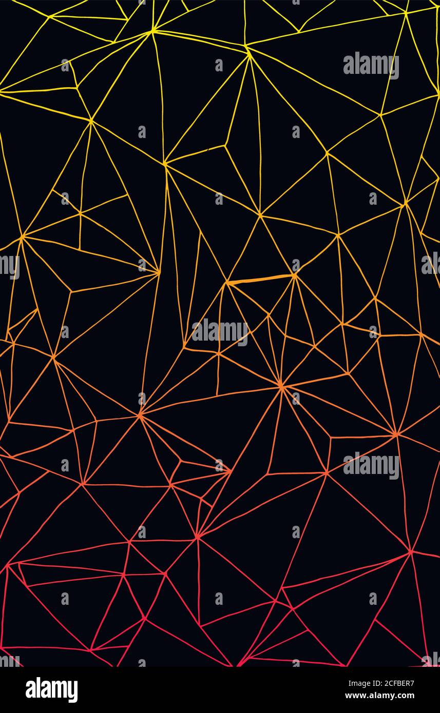 Bright abstract hand drawing internet cobweb background, many tr Stock ...