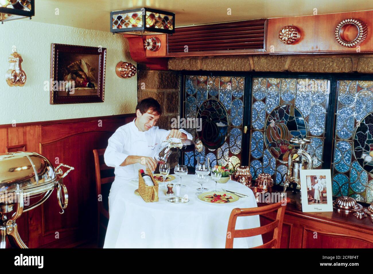 French cook Jean-Paul Lacombe, Leon de Lyon, Lyon, France Stock Photo ...