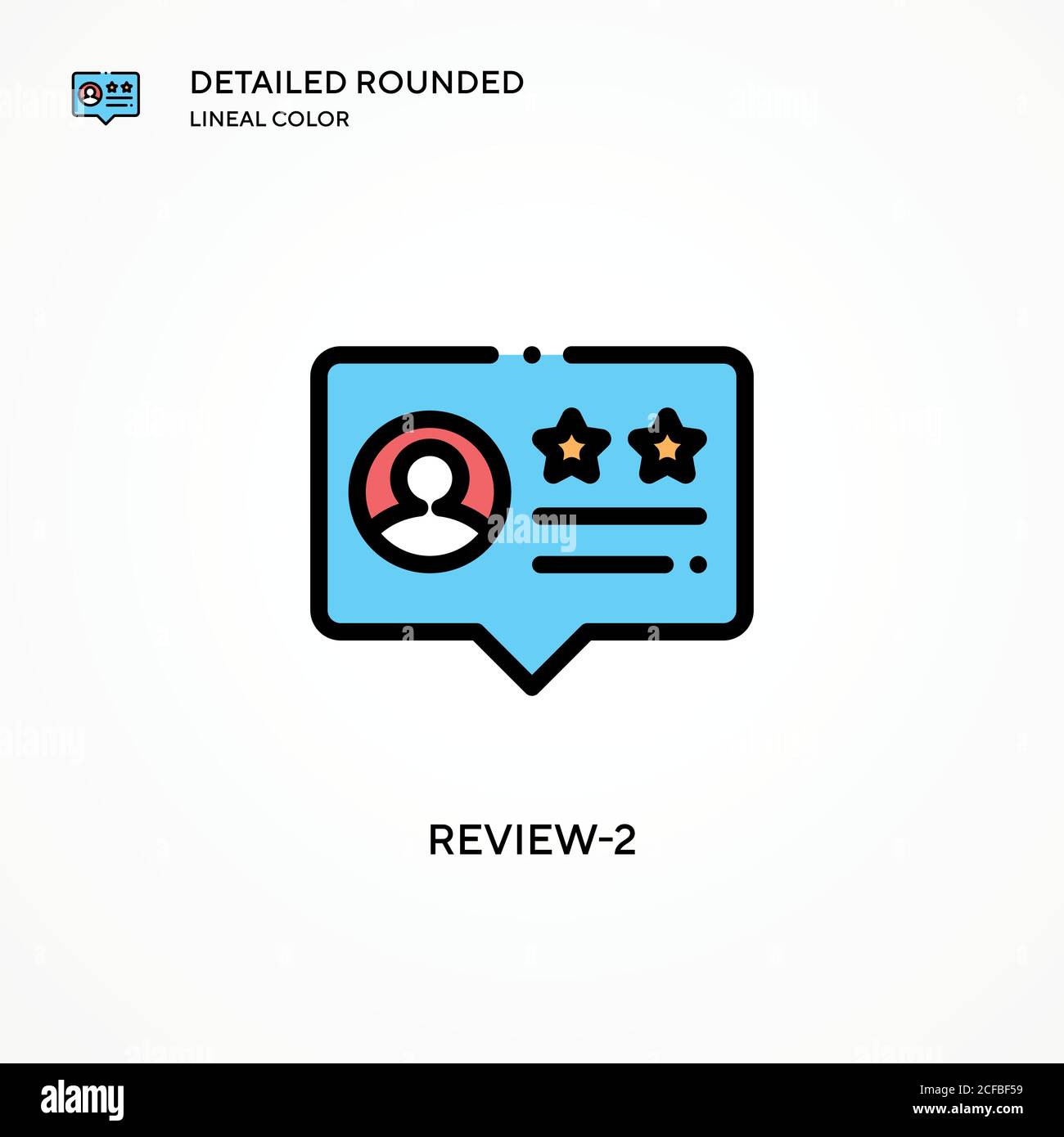 Review-2 vector icon. Modern vector illustration concepts. Easy to edit ...