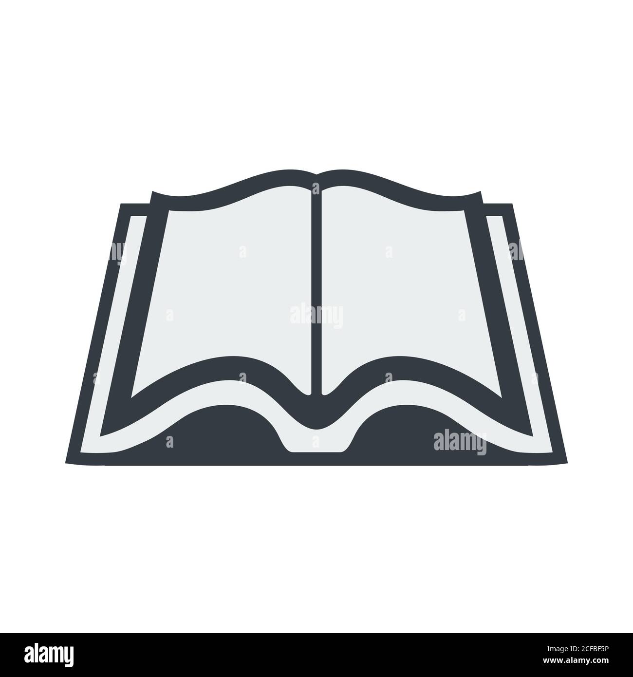 Flat Open Book Icon