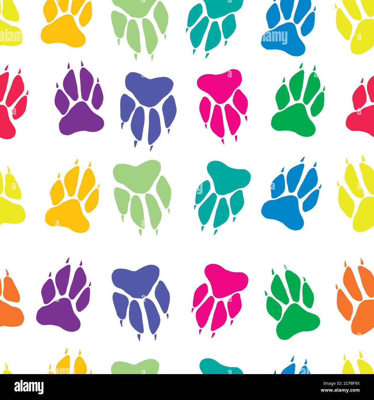 Paw print pattern hi-res stock photography and images - Alamy