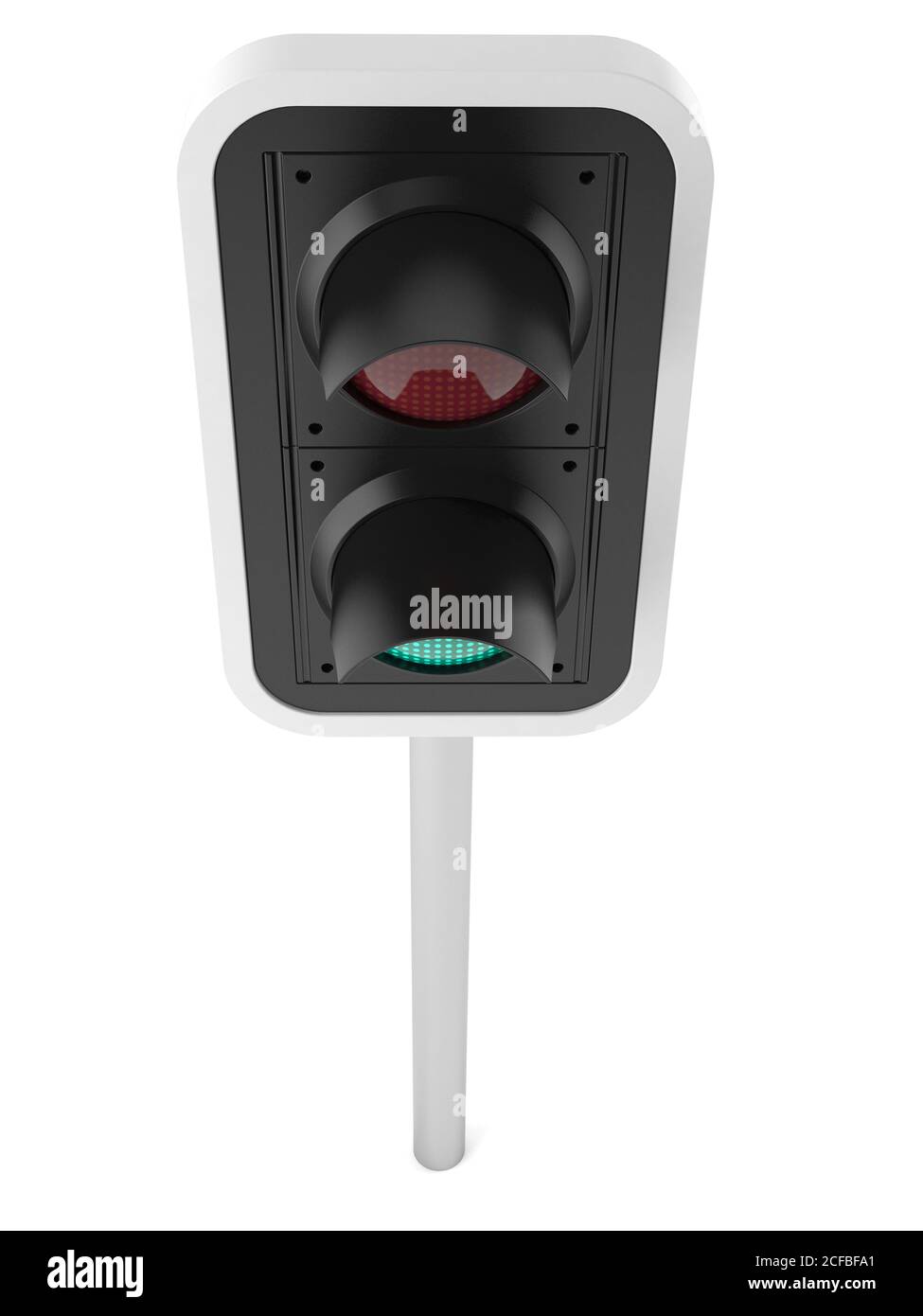 Green traffic light isolated on white background Stock Photo - Alamy