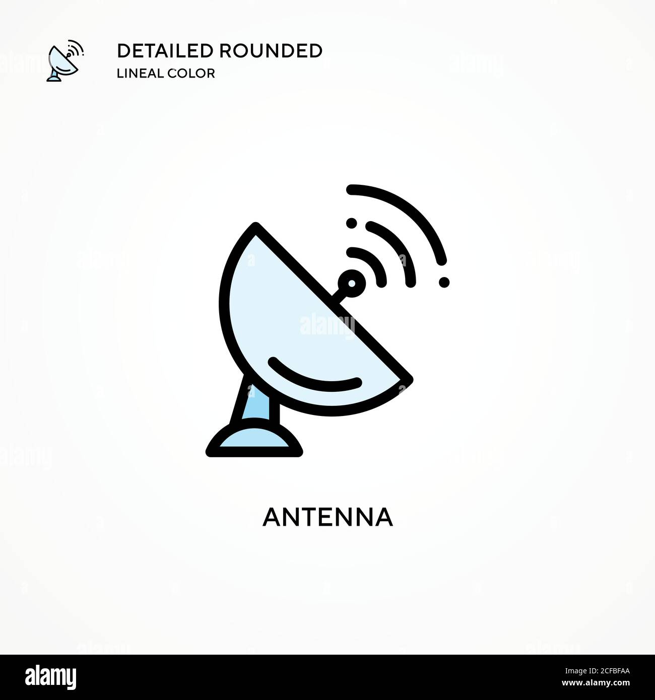 Antenna vector icon. Modern vector illustration concepts. Easy to edit ...