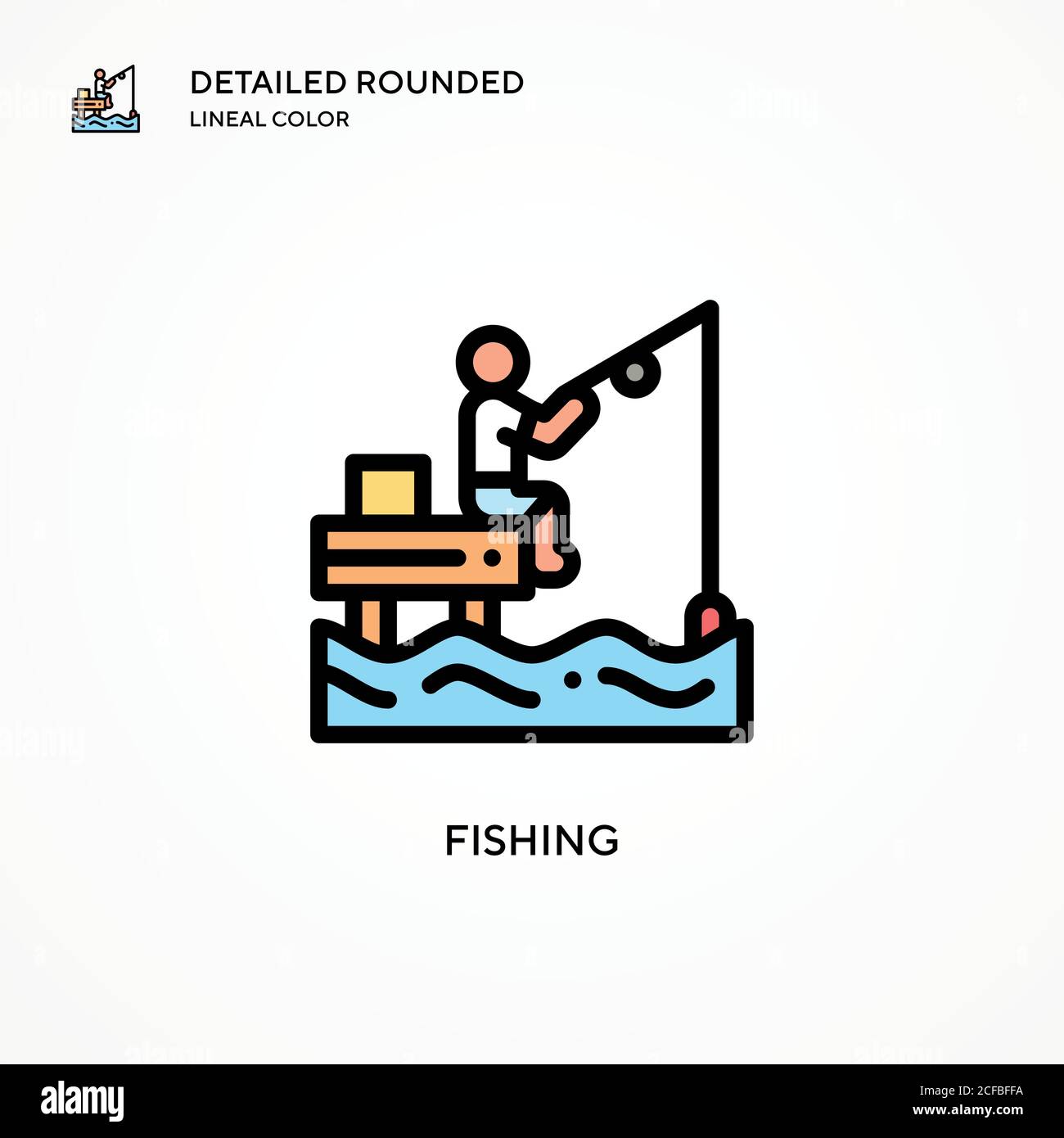 Fishing vector icon. Modern vector illustration concepts. Easy to edit ...