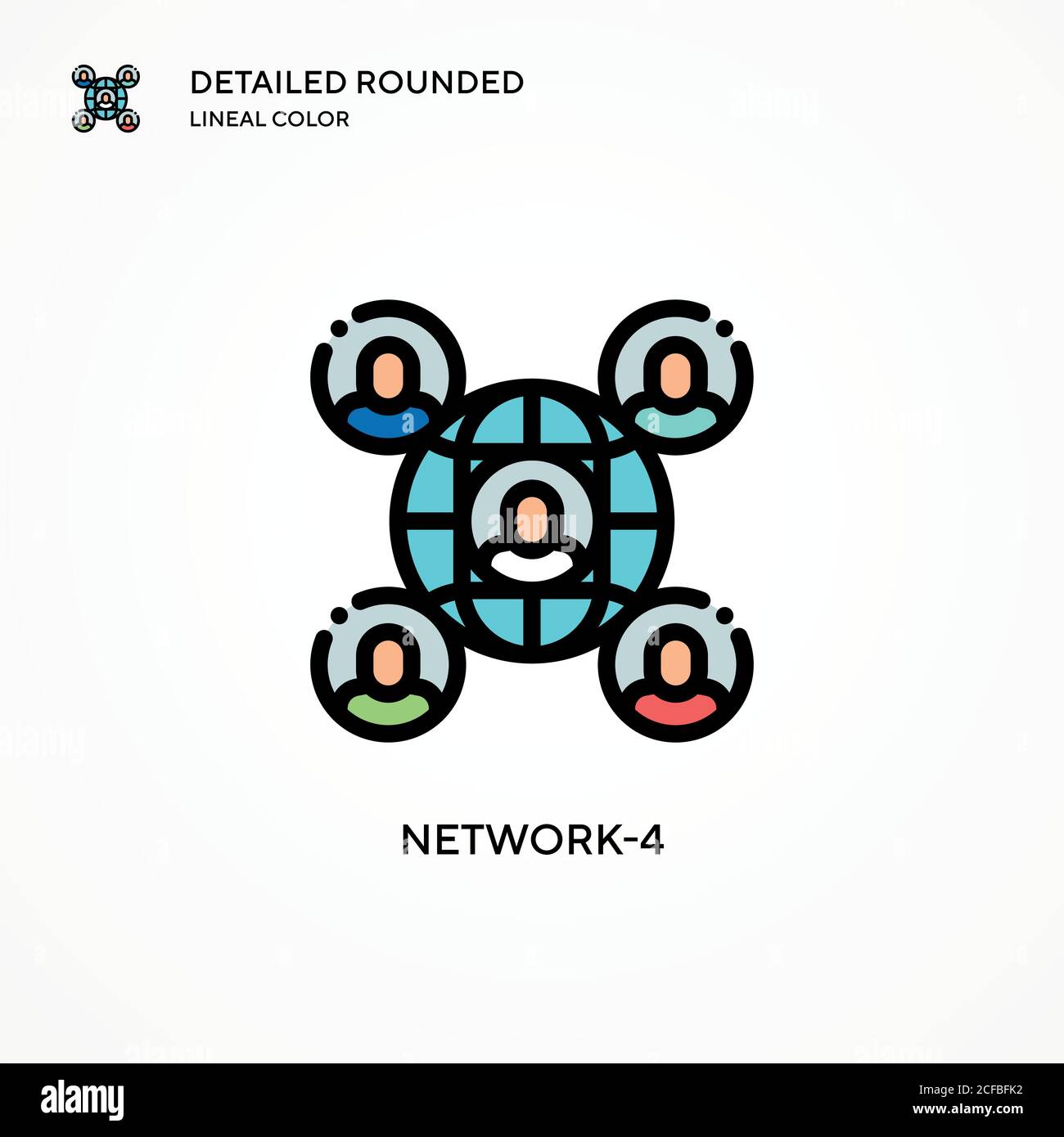 Network-4 vector icon. Modern vector illustration concepts. Easy to ...