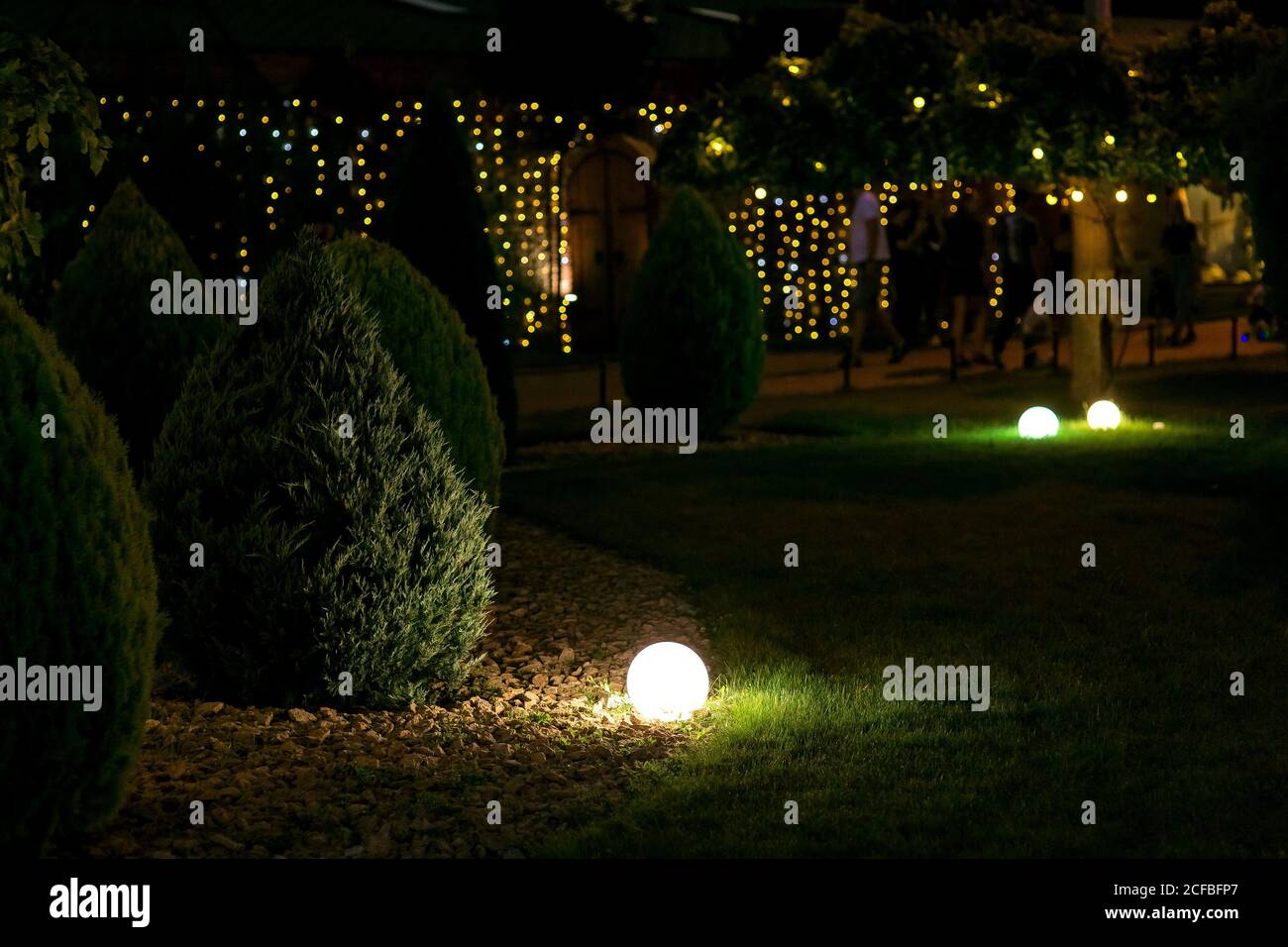 illumination landscape light park with electric ground lantern with ...