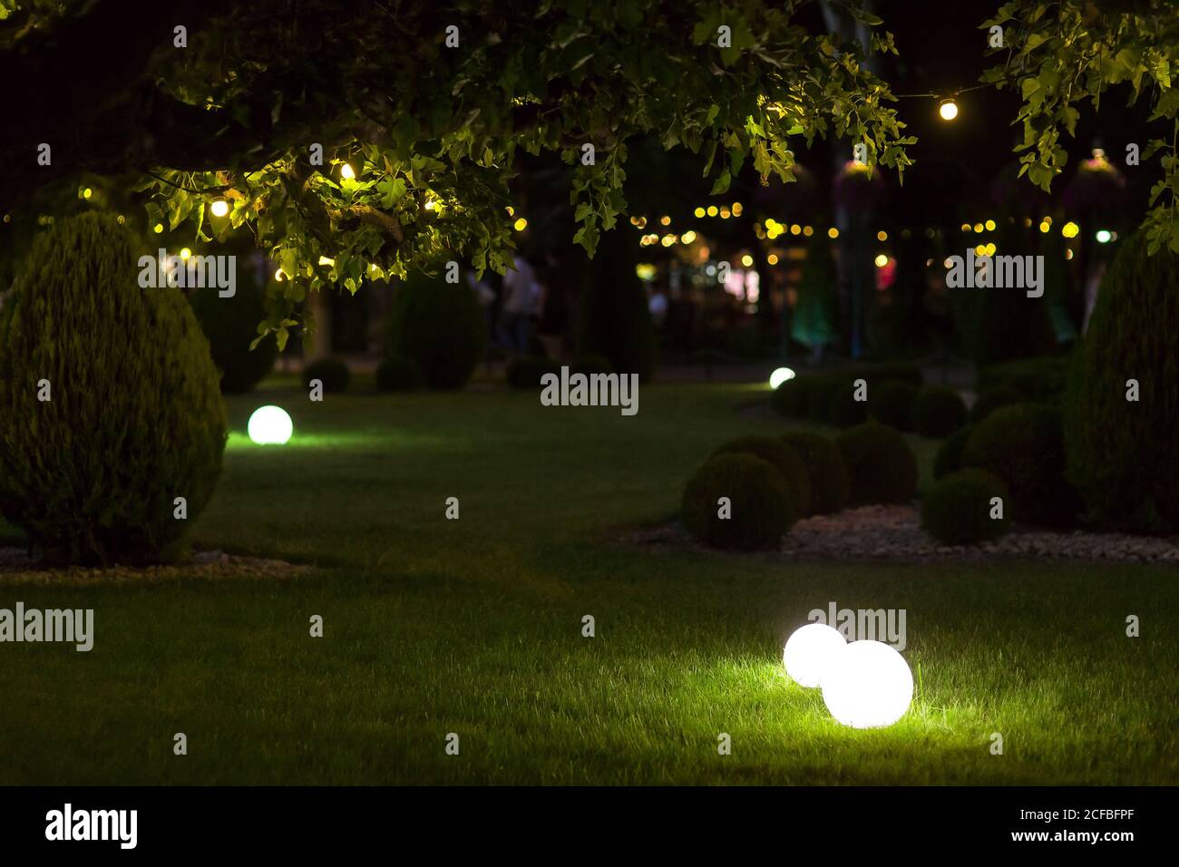 illumination backyard light garden with electric ground lantern with ...