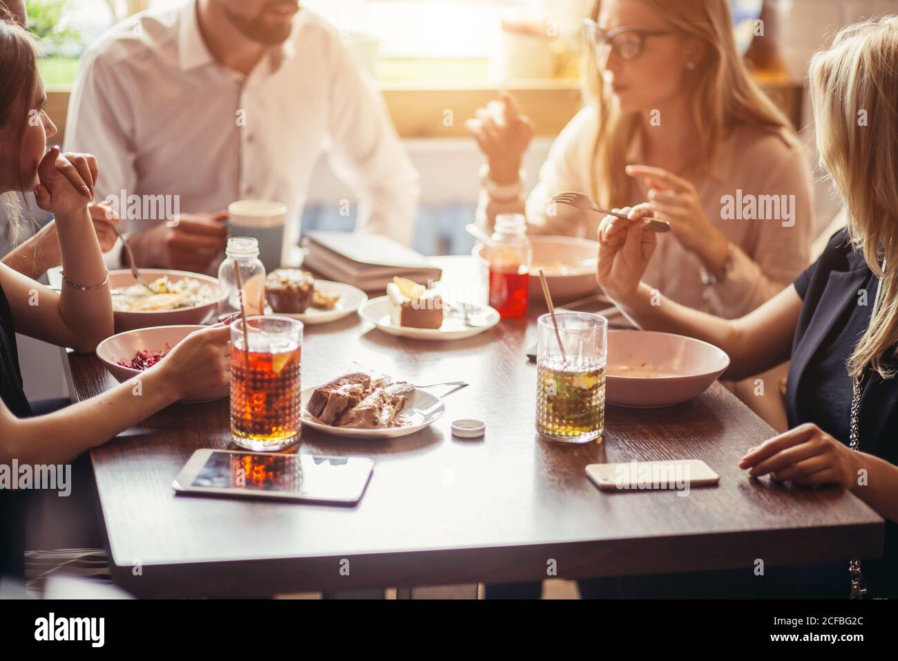 Dining men business casual hi-res stock photography and images - Alamy