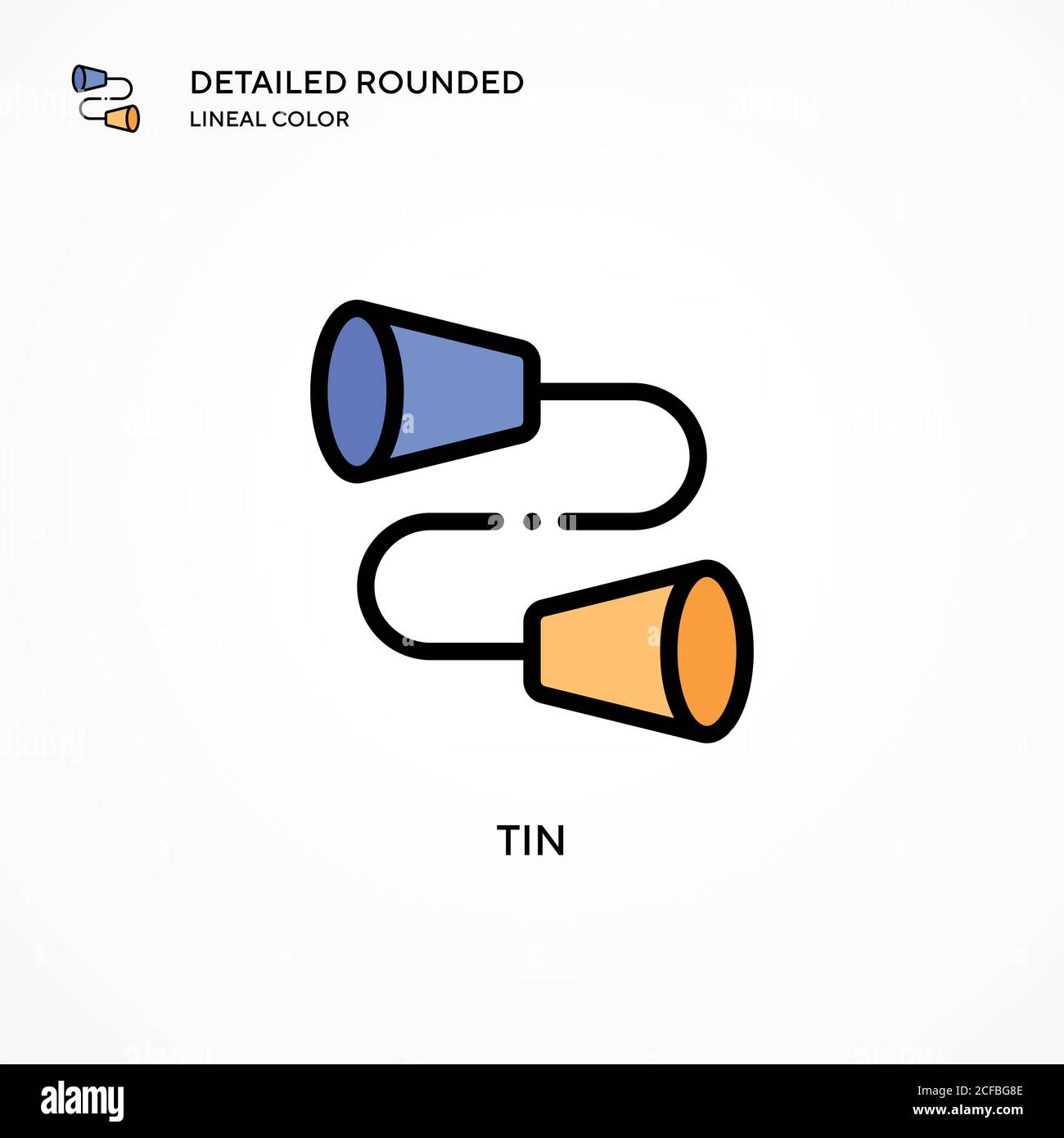 Tin vector icon. Modern vector illustration concepts. Easy to edit and ...