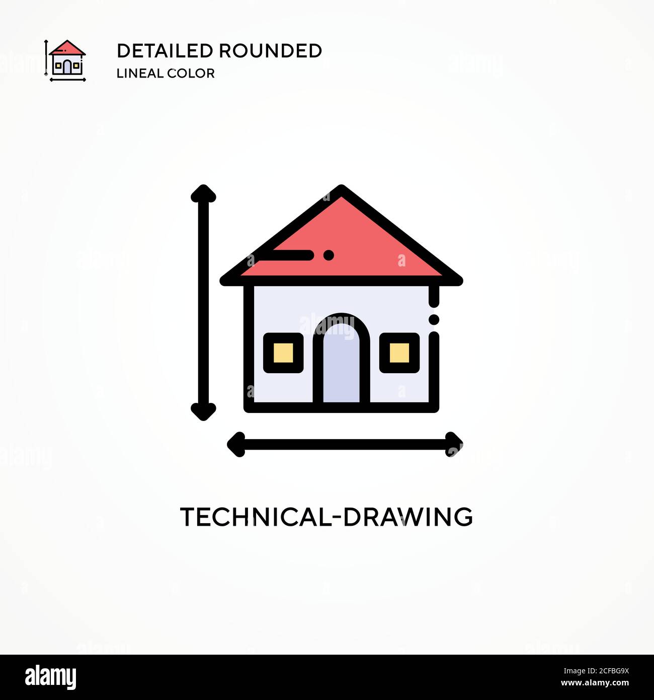 Technical-drawing vector icon. Modern vector illustration concepts ...