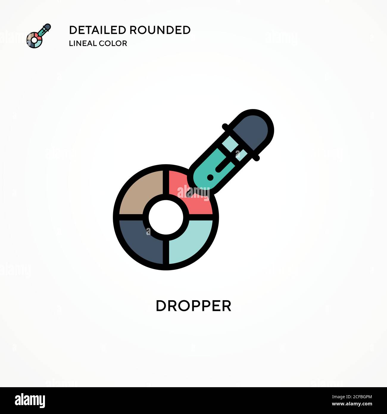 Dropper vector icon. Modern vector illustration concepts. Easy to edit ...
