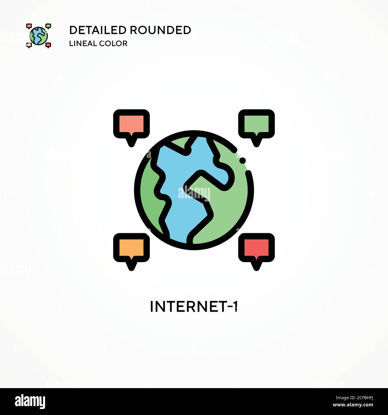 Internet-1 vector icon. Modern vector illustration concepts. Easy to ...