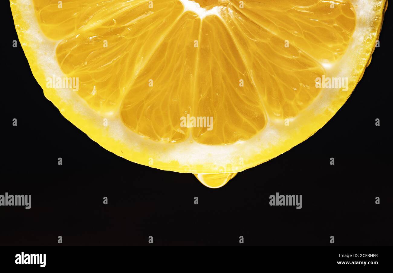Lemon slice dripping hi-res stock photography and images - Alamy