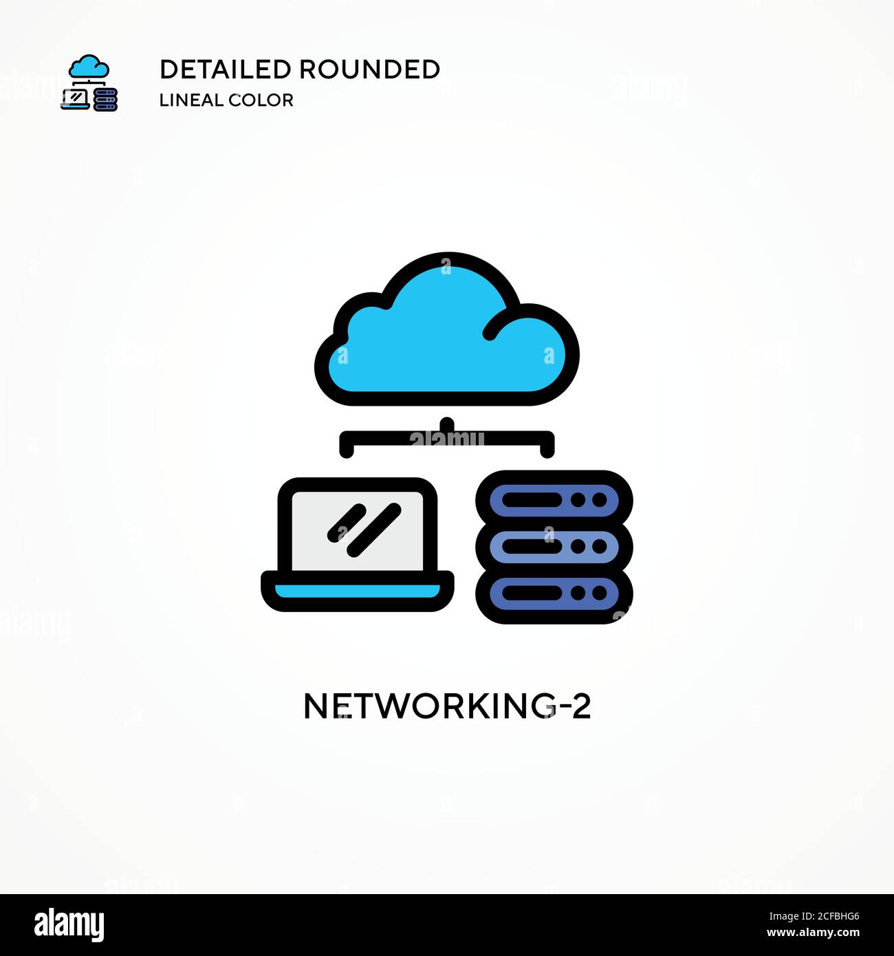 Networking-2 vector icon. Modern vector illustration concepts. Easy to ...