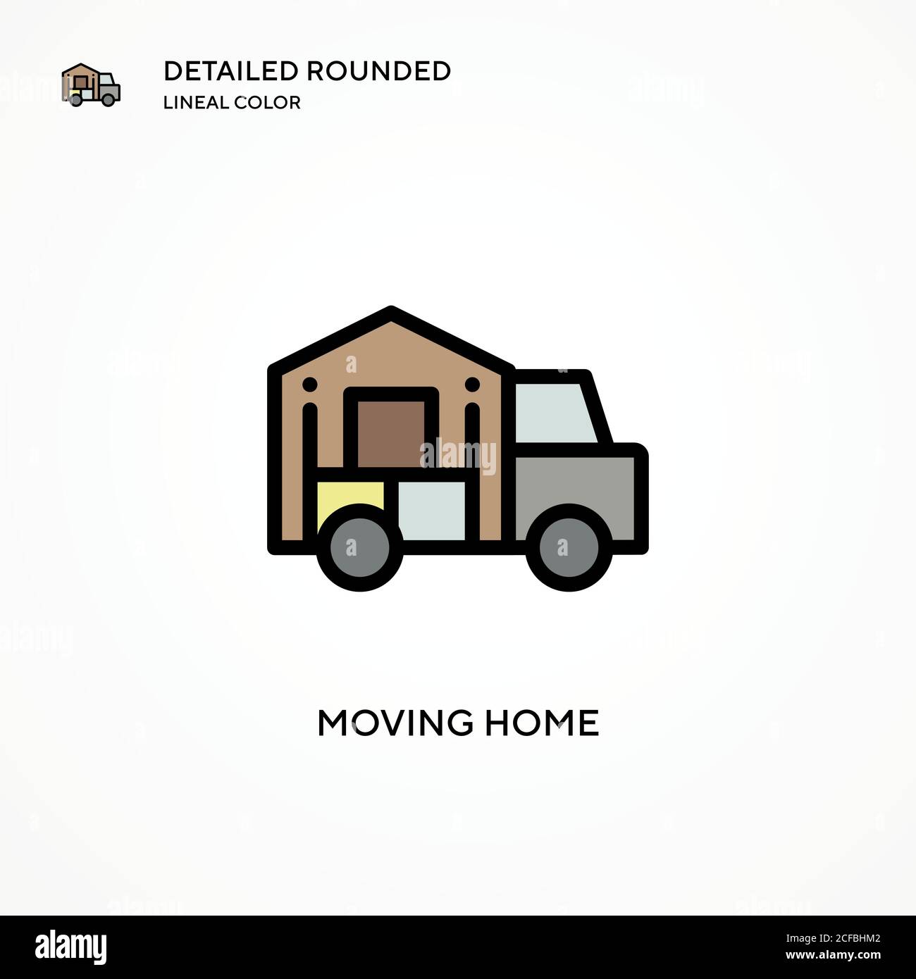 Moving Home Vector Icon. Modern Vector Illustration Concepts. Easy To 