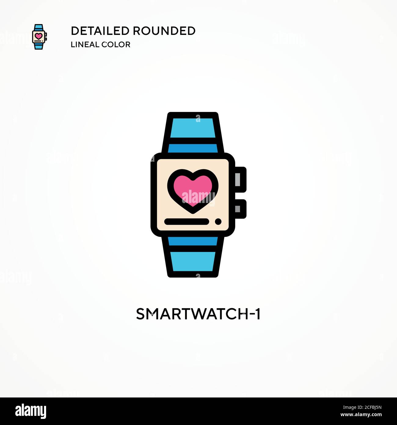 Smartwatch-1 vector icon. Modern vector illustration concepts. Easy to ...