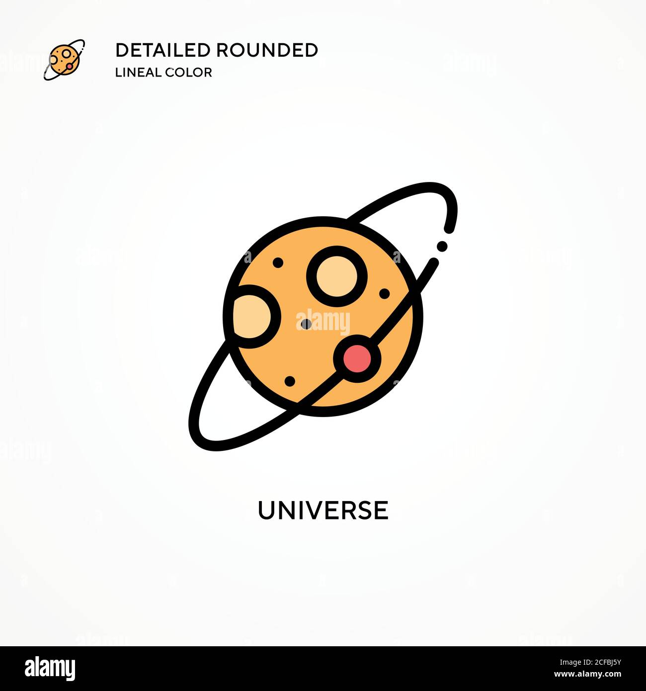 Universe vector icon. Modern vector illustration concepts. Easy to edit ...