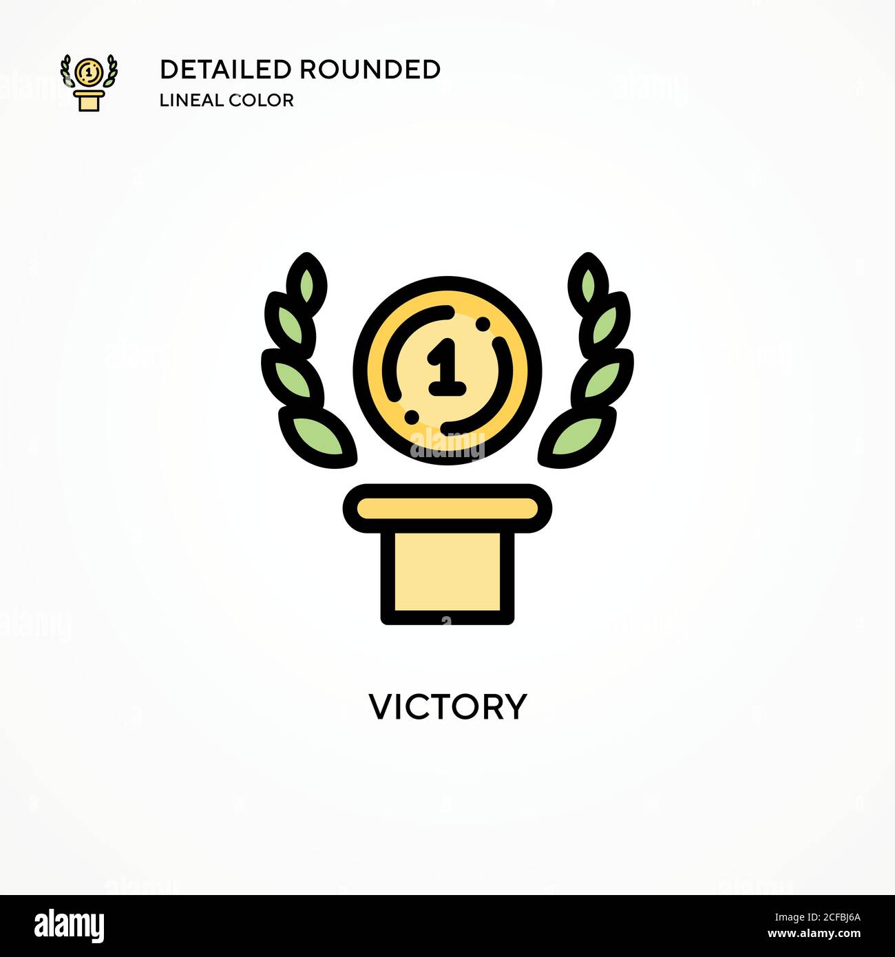 Victory vector icon. Modern vector illustration concepts. Easy to edit ...