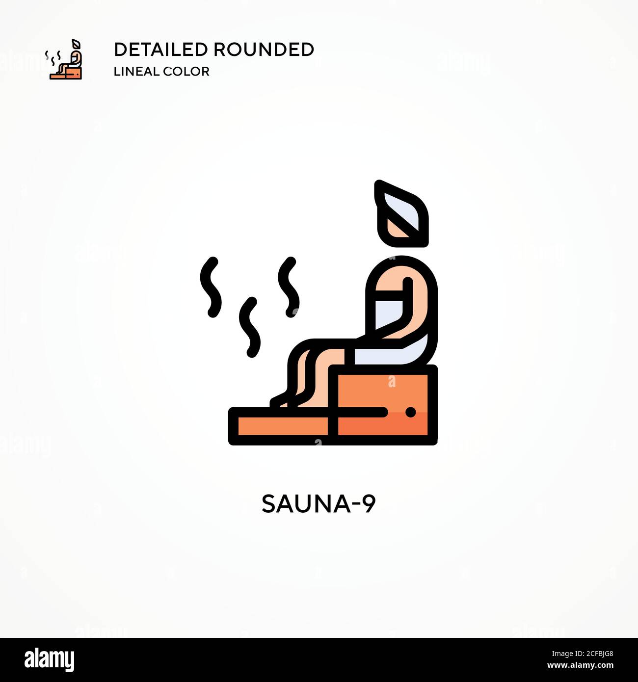 Sauna-9 vector icon. Modern vector illustration concepts. Easy to edit ...