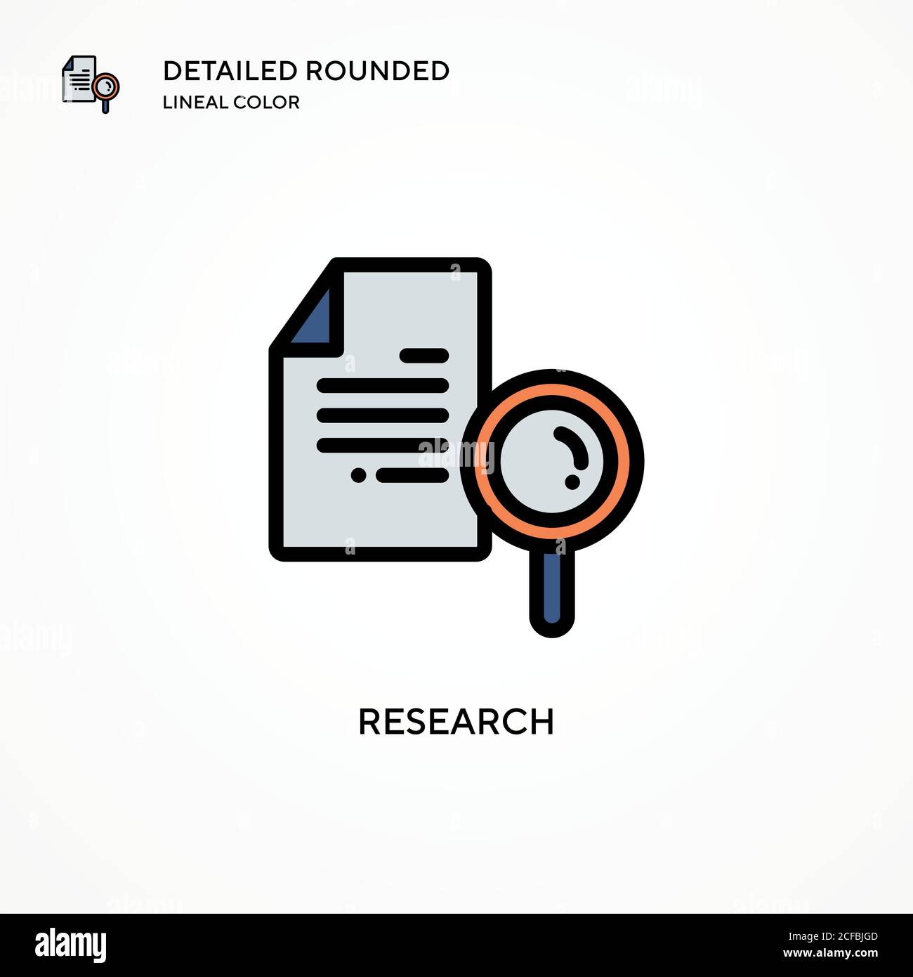 Research vector icon. Modern vector illustration concepts. Easy to edit ...