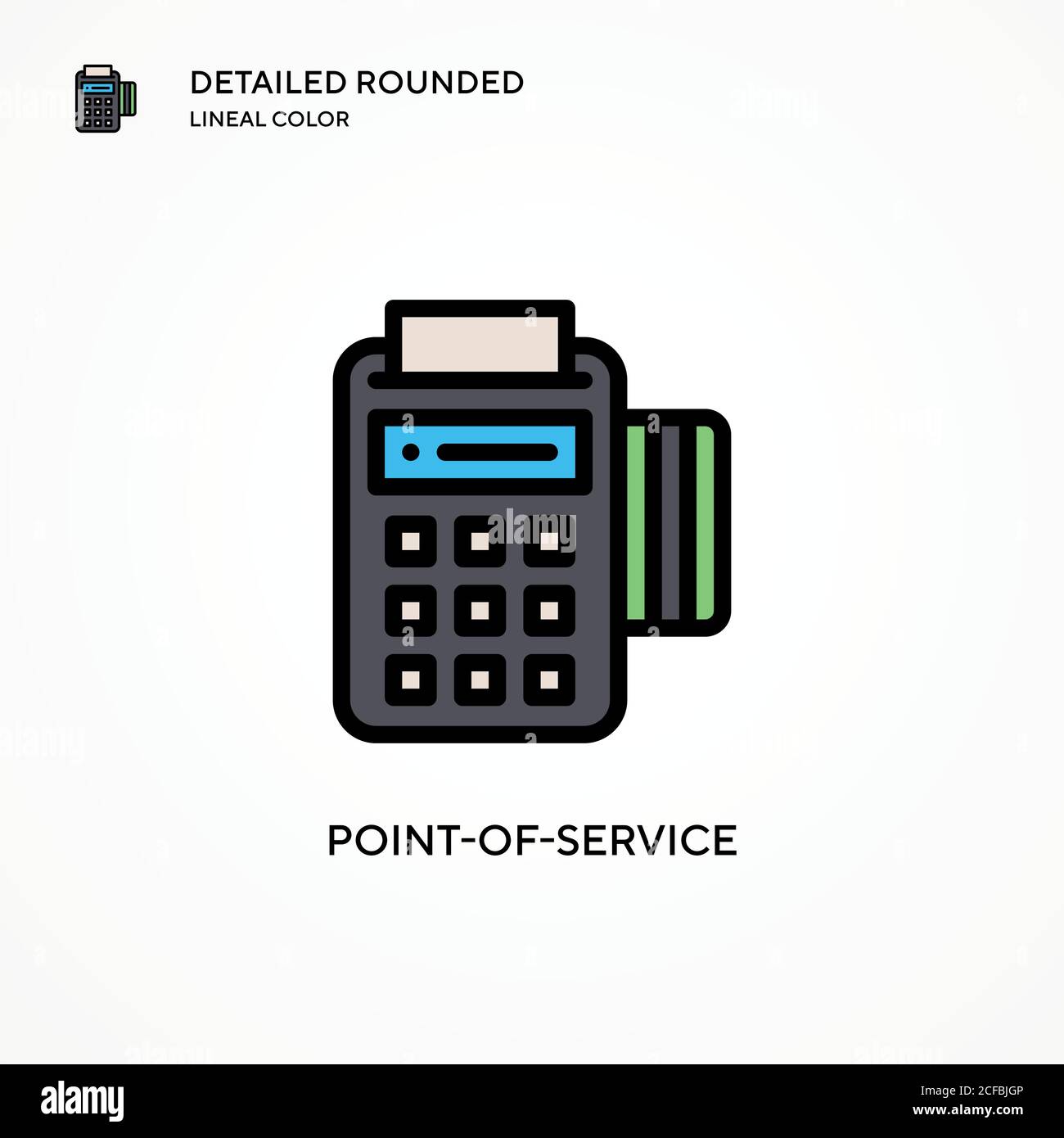 Point-of-service vector icon. Modern vector illustration concepts. Easy ...