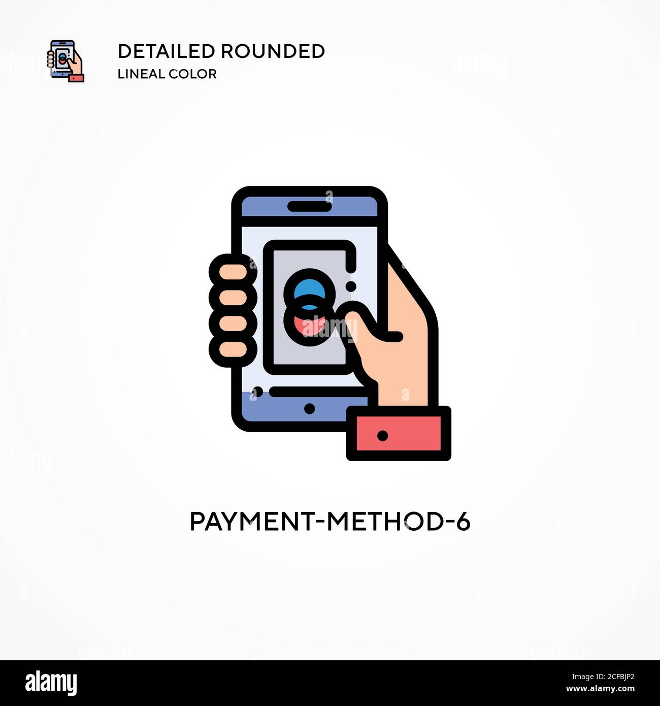Payment-method-6 vector icon. Modern vector illustration concepts. Easy ...