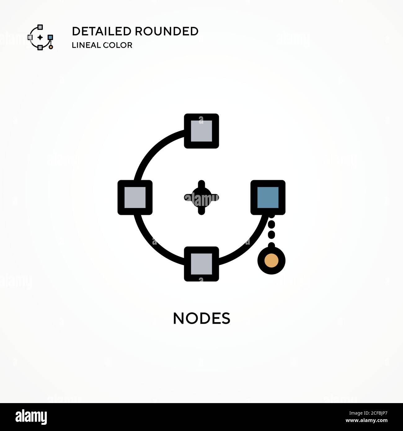 Nodes connectivity Stock Vector Images - Alamy