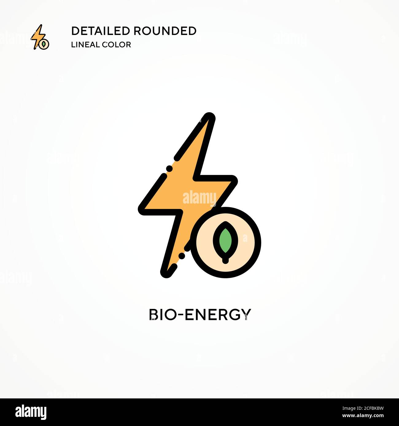 Bio-energy vector icon. Modern vector illustration concepts. Easy to ...