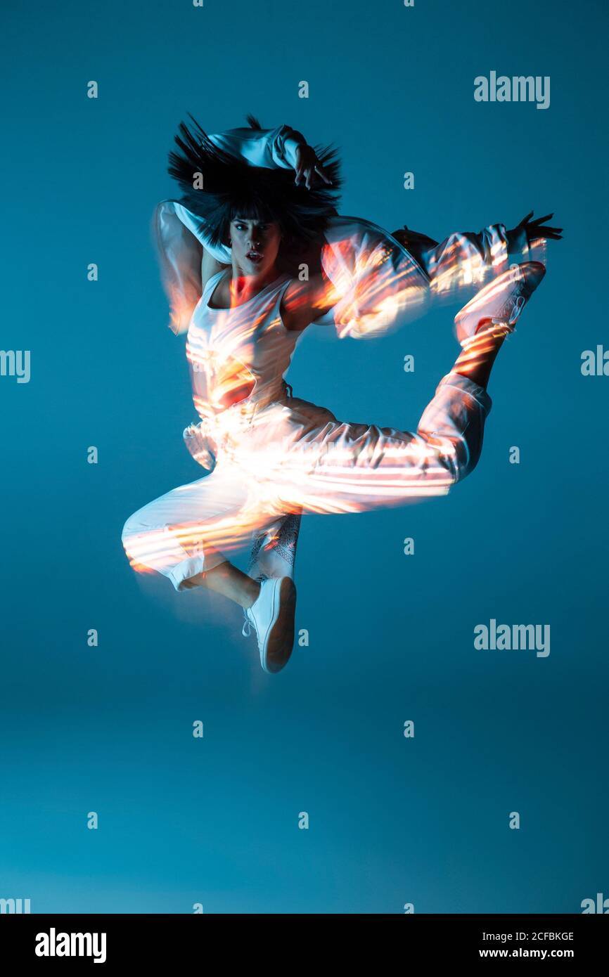 Leaping looking at camera hi-res stock photography and images - Alamy