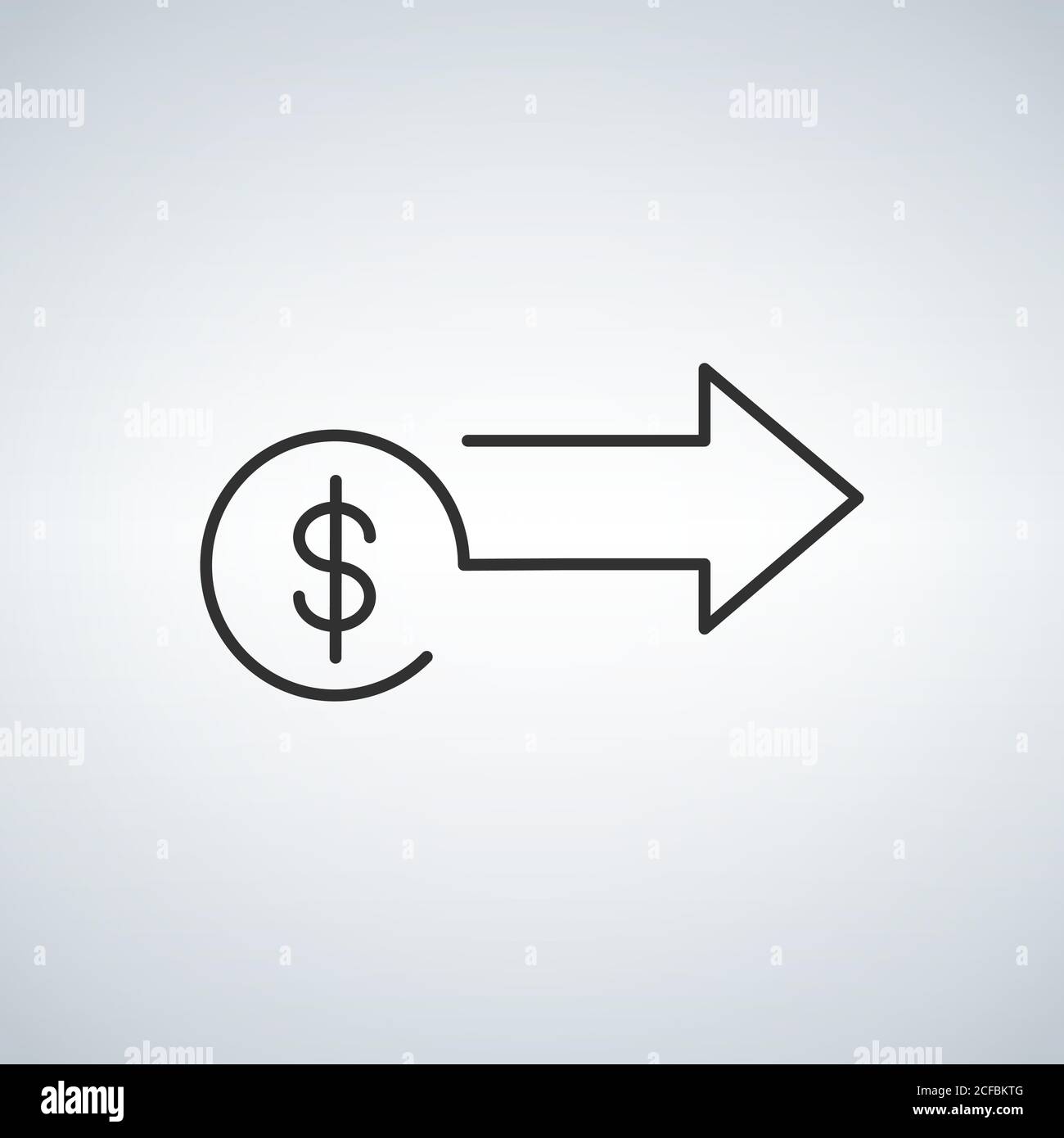 Vector money transfer Icon. Currency dollar. Stock vector illustration ...