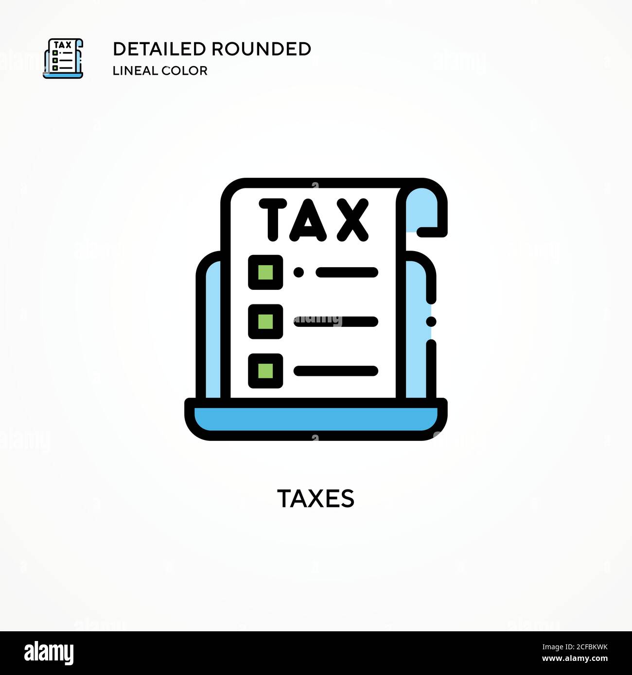 Taxes vector icon. Modern vector illustration concepts. Easy to edit ...