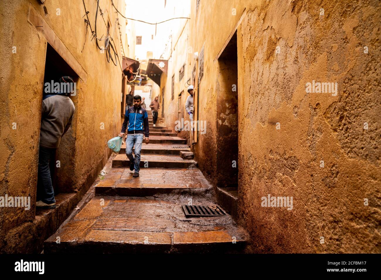 Fez old town man walking hi-res stock photography and images - Alamy
