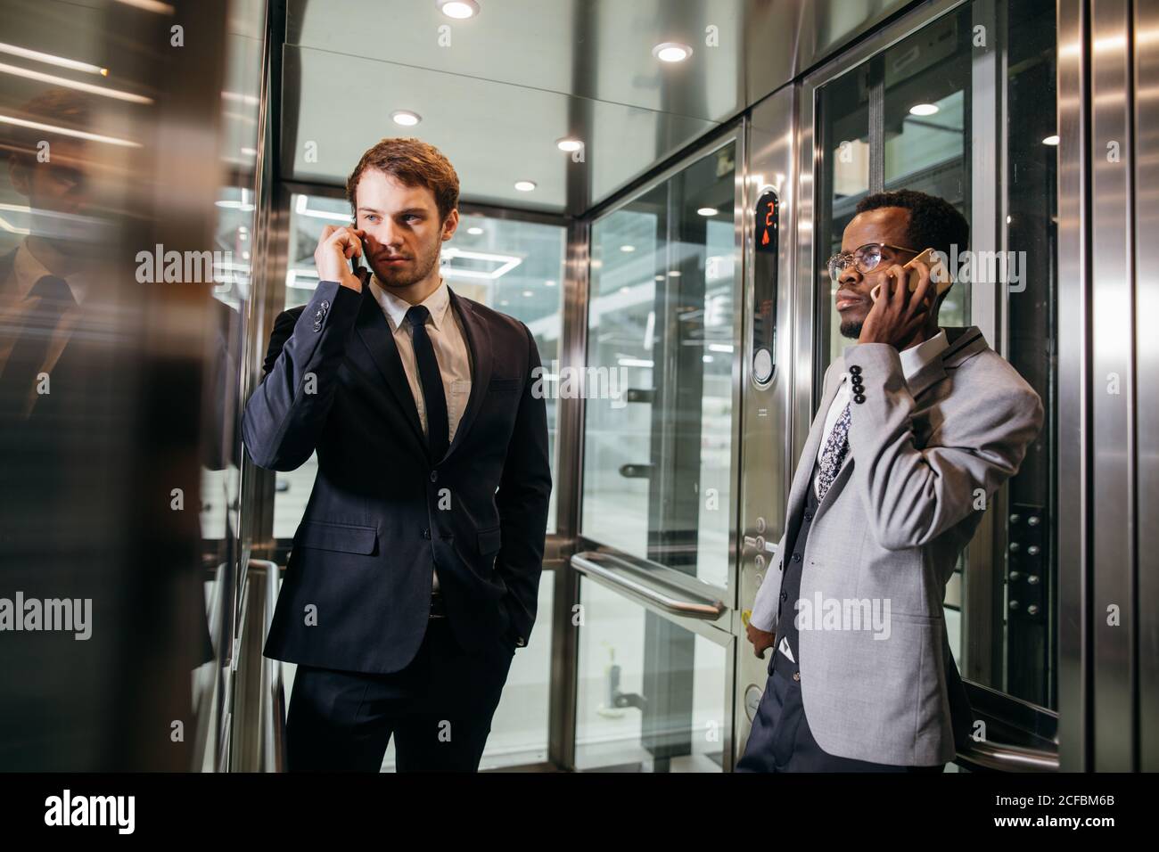 People Standing In Elevator