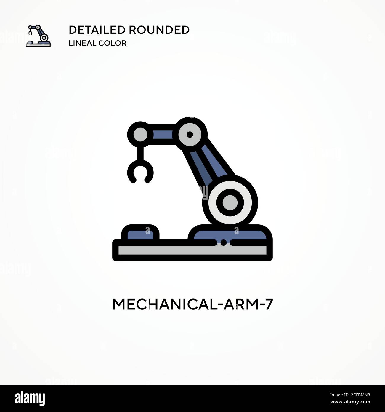 Mechanical-arm-7 vector icon. Modern vector illustration concepts. Easy ...