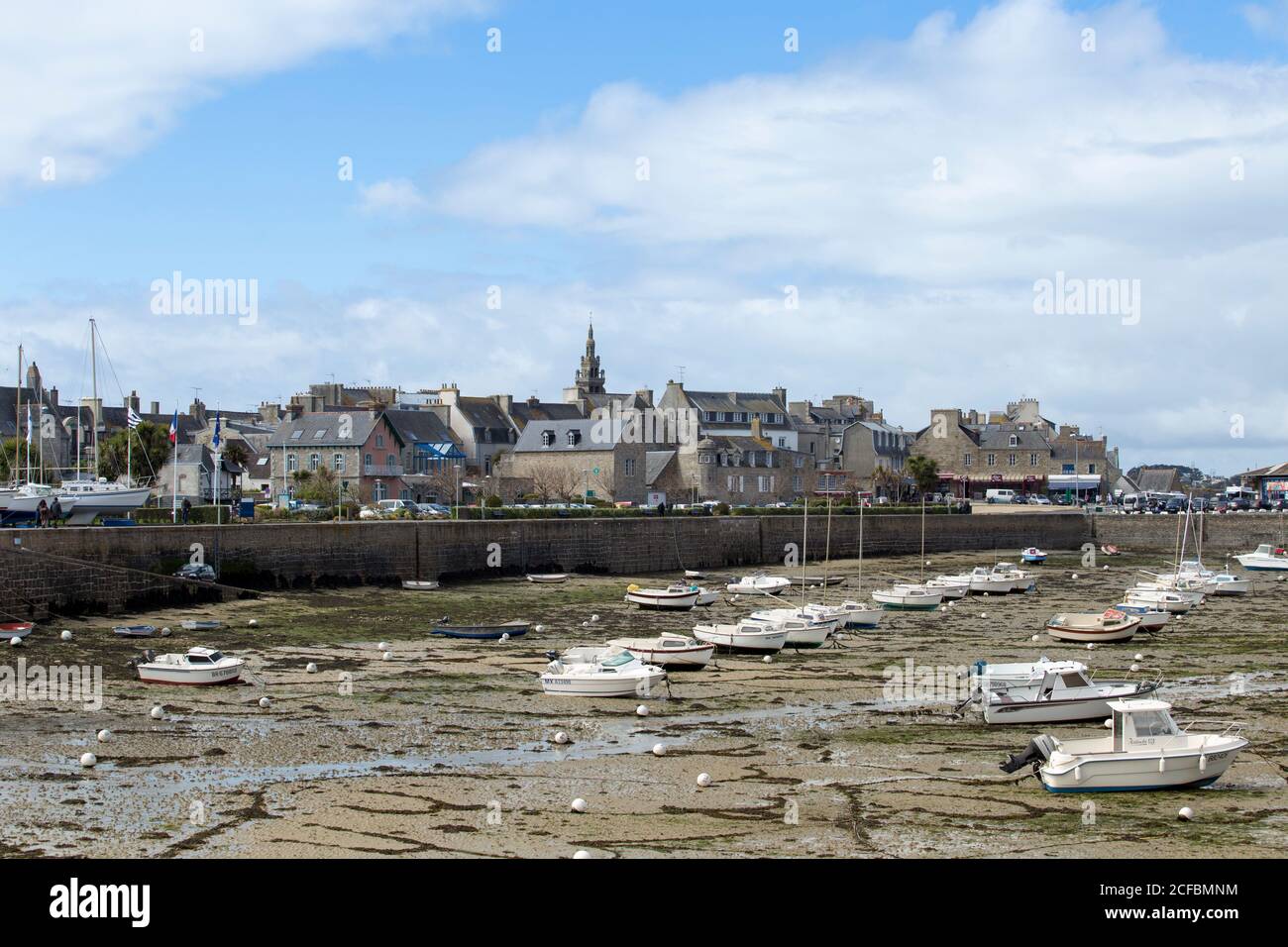Roscoff Harbor, Brittany France, France Stock Photo - Alamy